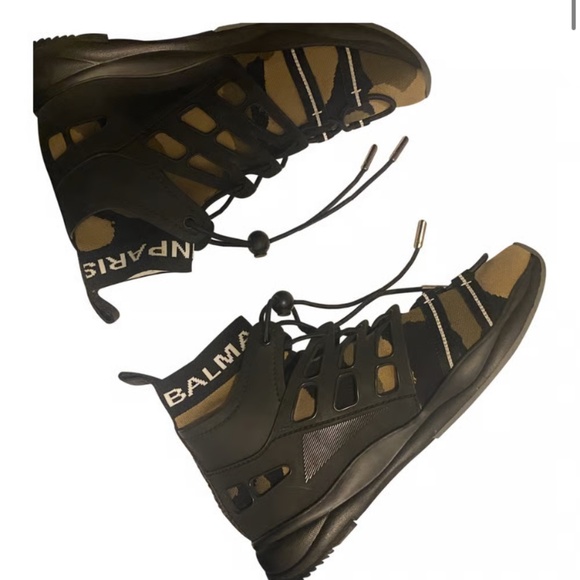 Balmain | Shoes | Balmain Cloth High Trainers | Poshmark